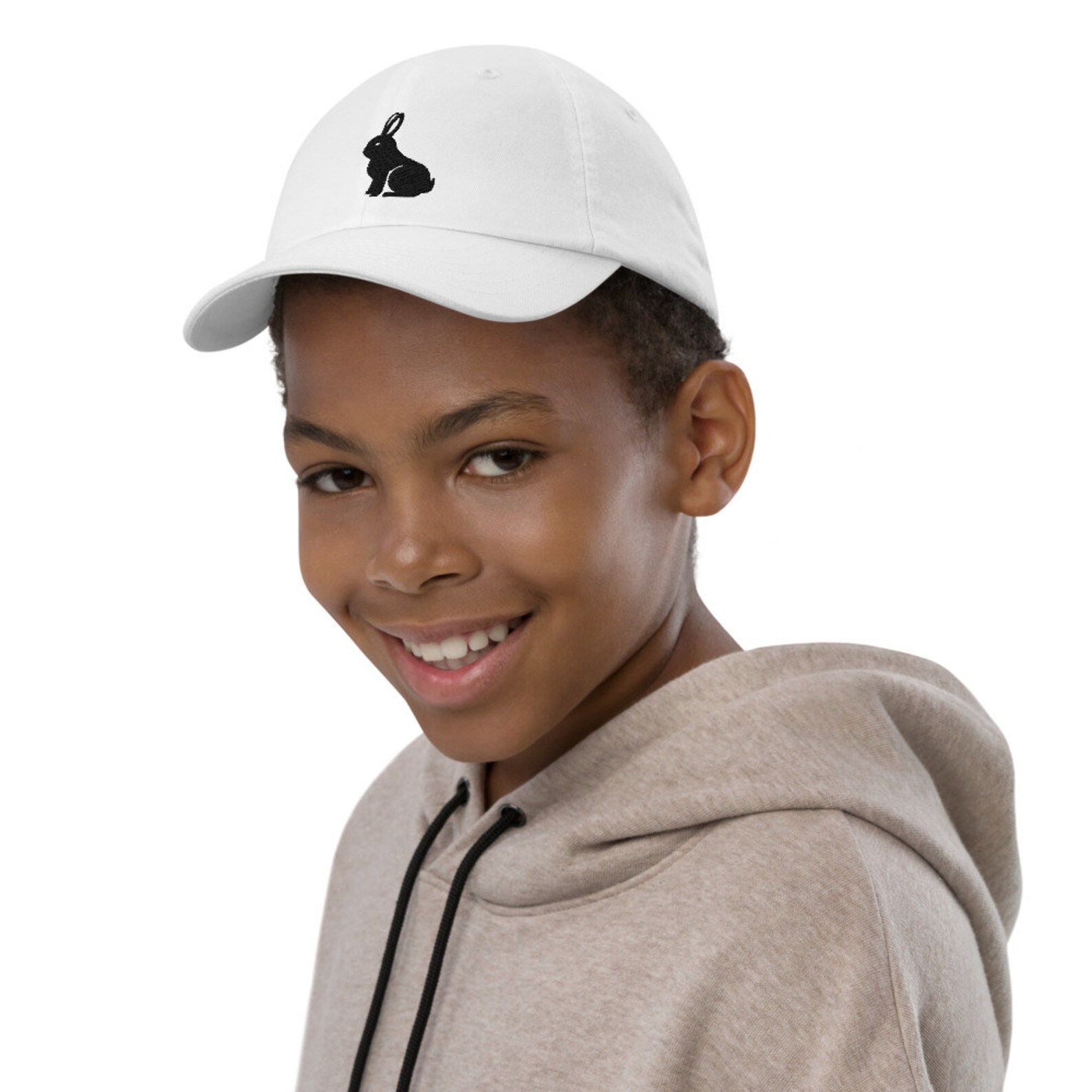 Rabbit Embroidered Youth Baseball Cap Rabbit Hat Rabbit - Etsy