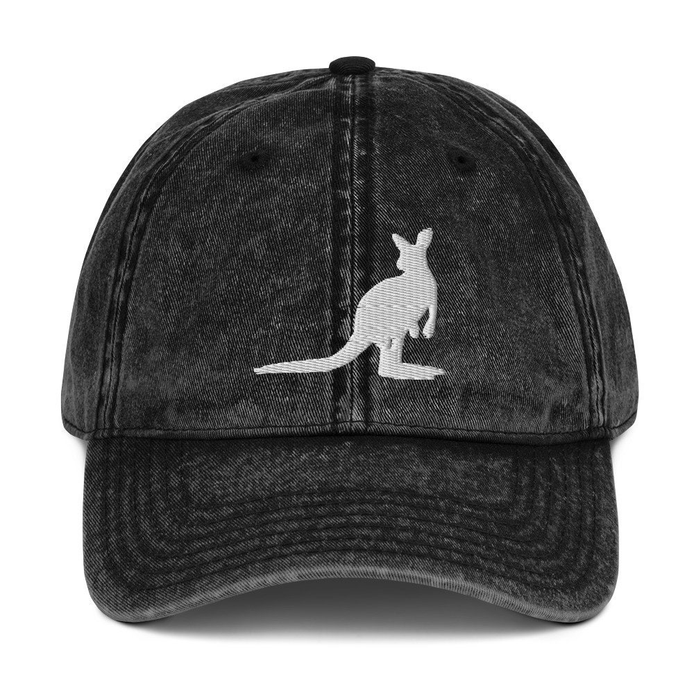 Kangaroo Hats Kangaroo Embroidered Vintage Cap Kangaroo | Etsy