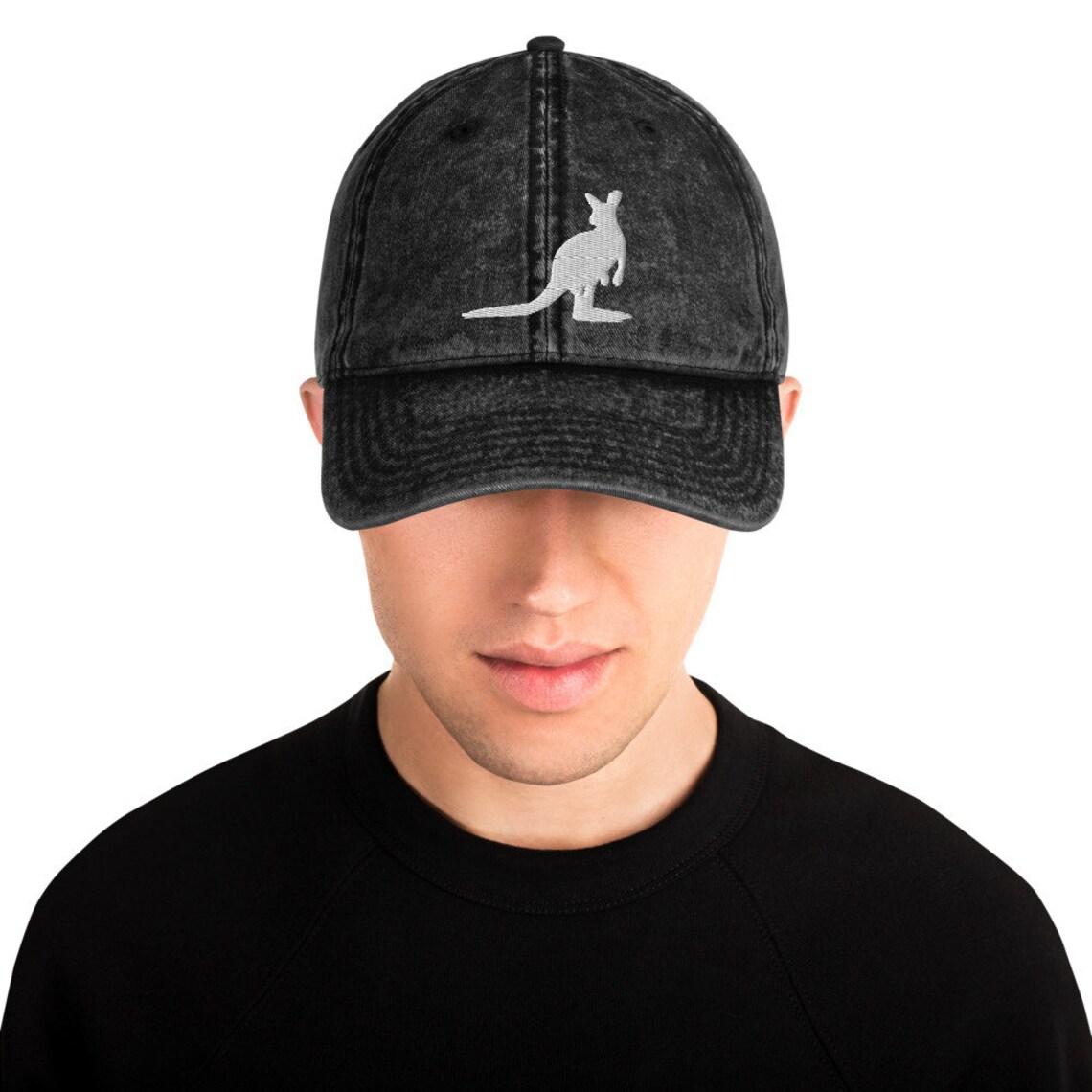 Kangaroo Hats Kangaroo Embroidered Vintage Cap Kangaroo | Etsy