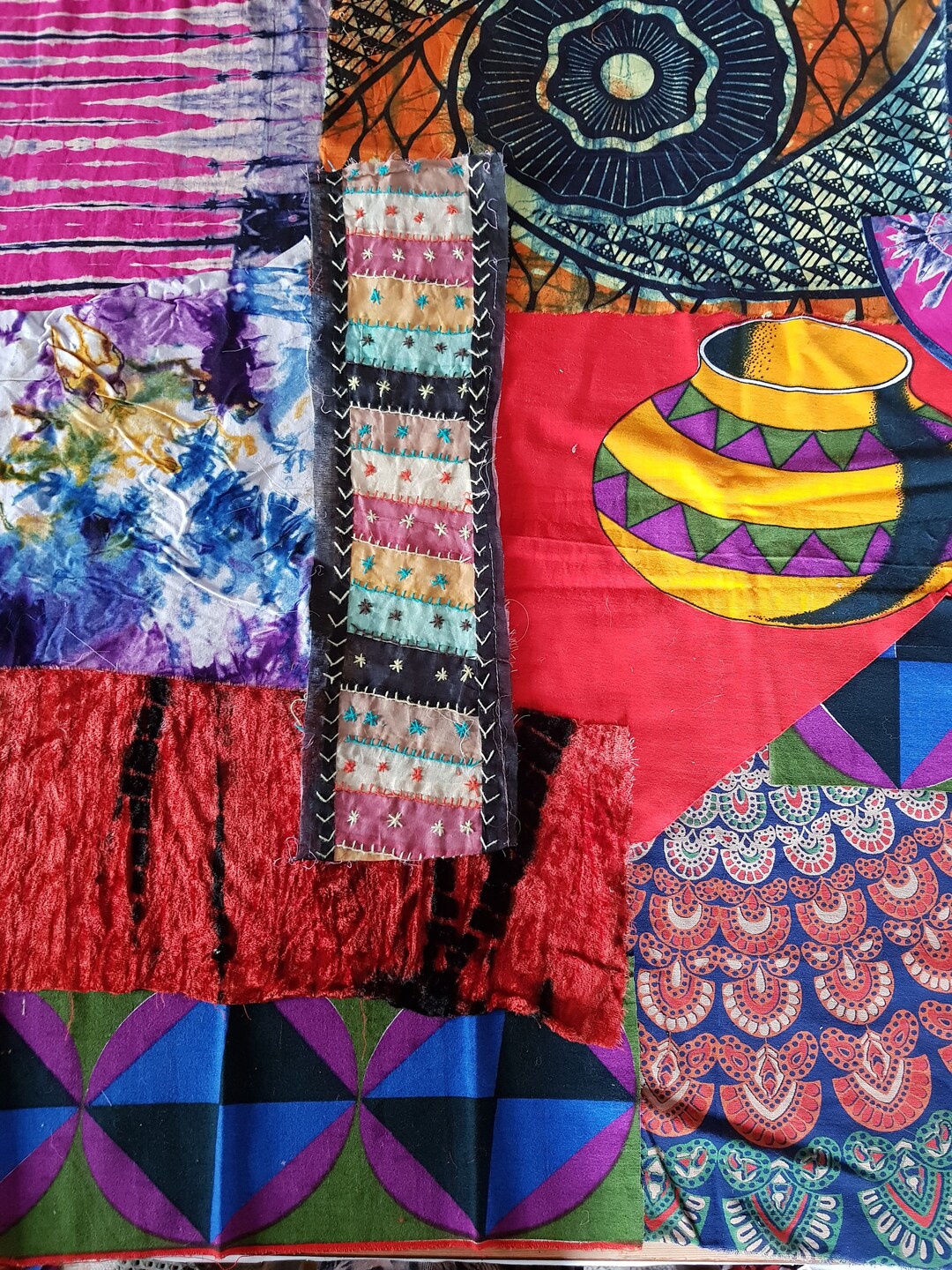 Water Pitcher,tribal Textiles, Batik, Block Printed Fabrics Bundle ...