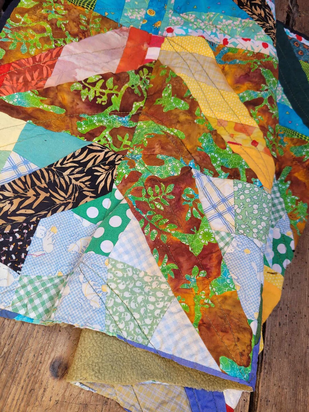 Modern,,vintage Quilt Piece for Crafts, Sewing,patchwork , Arts ...