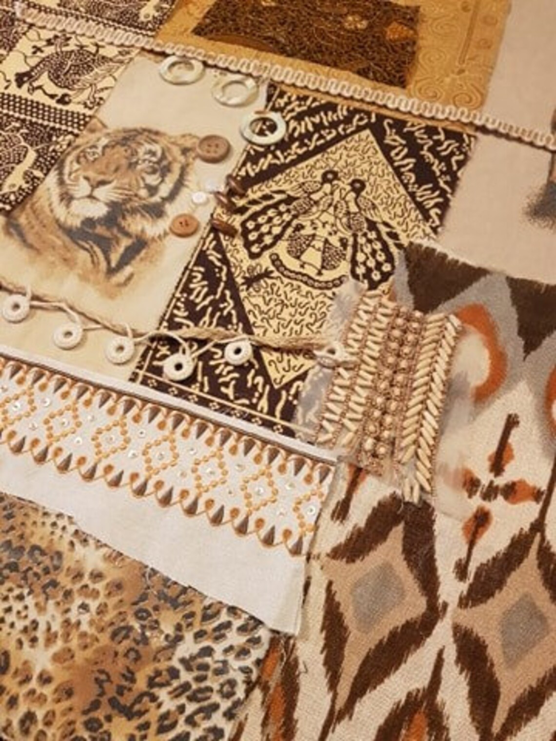 Tigger ,tribal Textiles, Batik, Block Printed Fabrics Bundle, Fabrics ...
