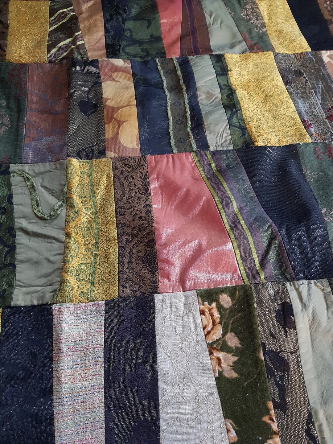 OLD FASHIONED Patchwork,vintage Quilt , Patchwork Piece ,for Crafts ...
