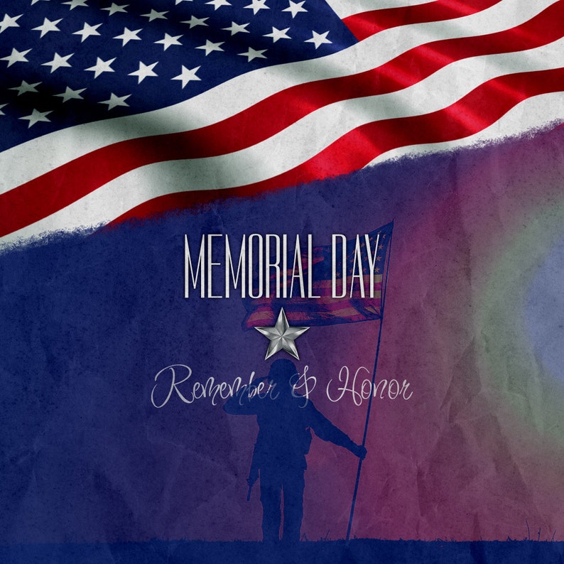 Memorial Day Social Media Post Set US Memorial Day Instagram Story ...