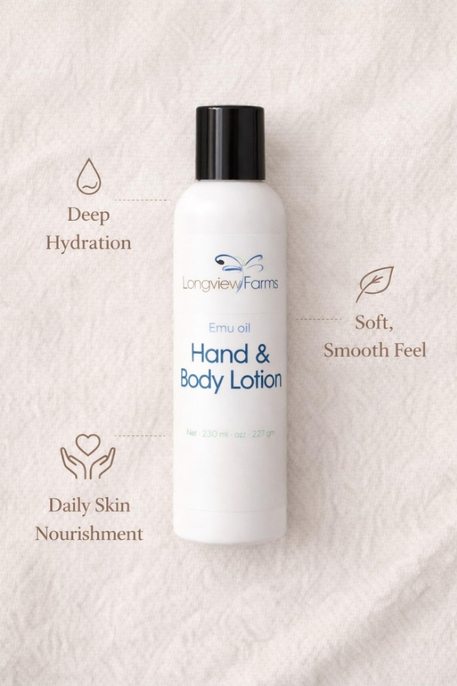 Emu Oil Hand & Body Lotion – Deep Moisturizer for Dry Skin – Natural ...