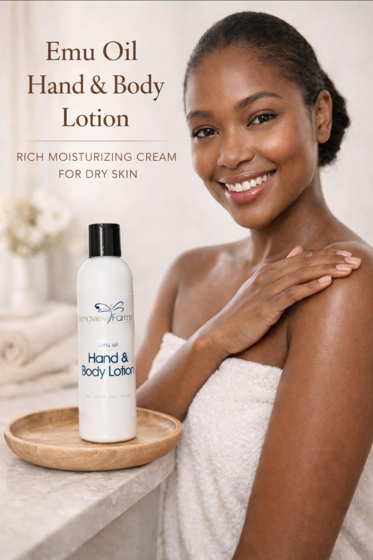 Emu Oil Hand & Body Lotion – Deep Moisturizer for Dry Skin – Natural ...
