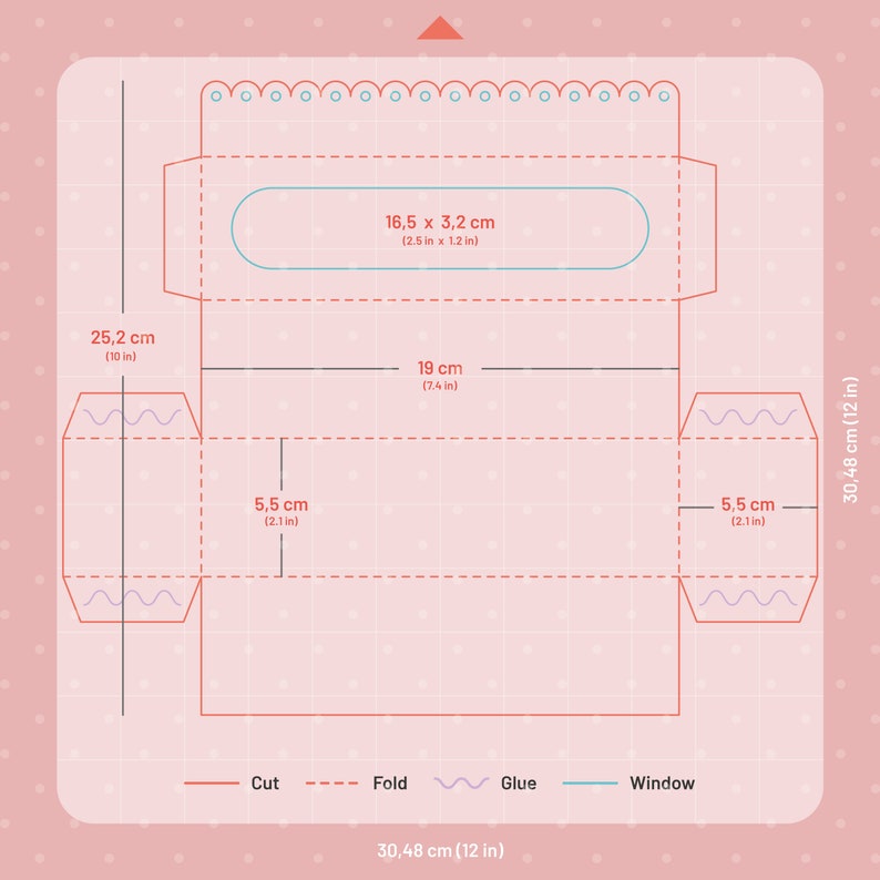 Long Box for Macarons Template 5 Files - Etsy Canada