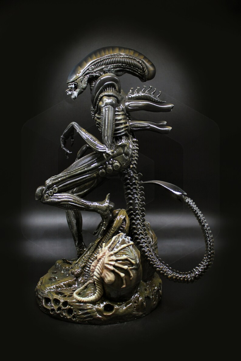 Alien collectible pro painted figurines gift 33 sm | Etsy