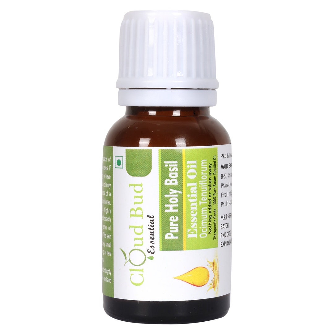 Holy Basil Oil Pure Holy Basil Essential Oil Ocimum Tenuiflorum Pure ...