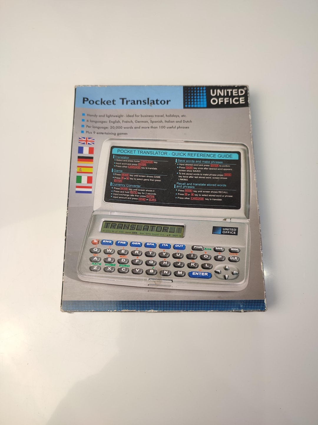 Vintage Translator English French German Spanish Italian Dutch United ...