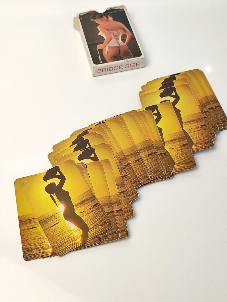 Vintage Nude Pin up Playing Cards Women 1970s Risqué Bridge Size Deck Collectible - Etsy