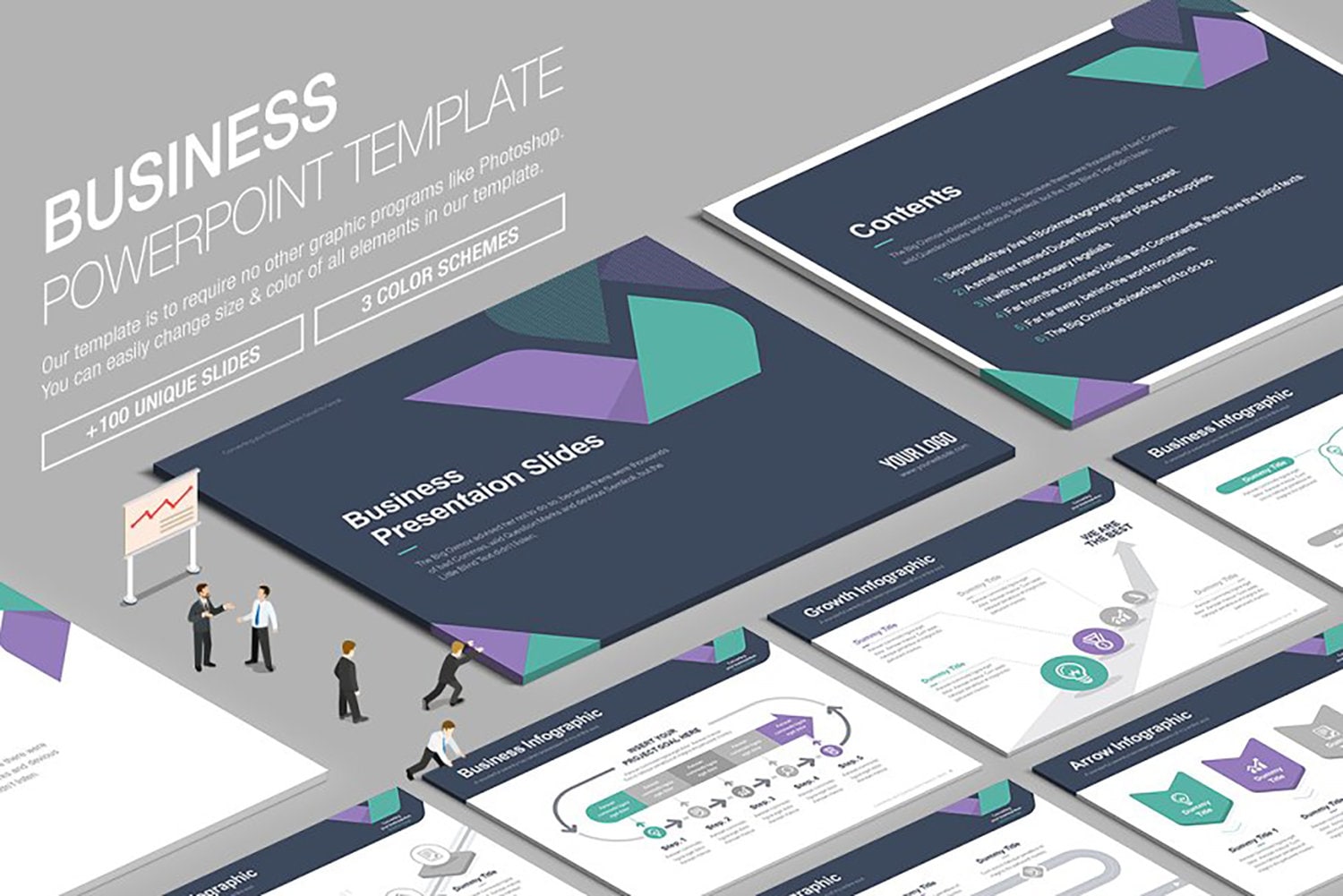 Business Powerpoint Template Vol.05 - Etsy