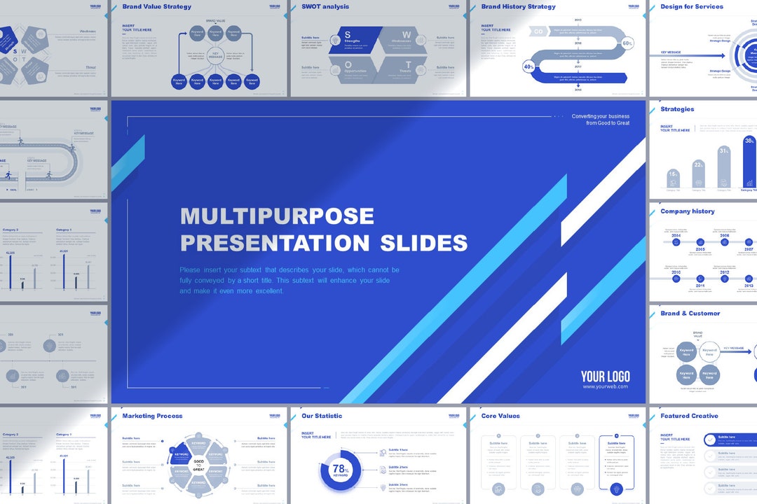 Multipurpose Powerpoint Template V01 - Etsy