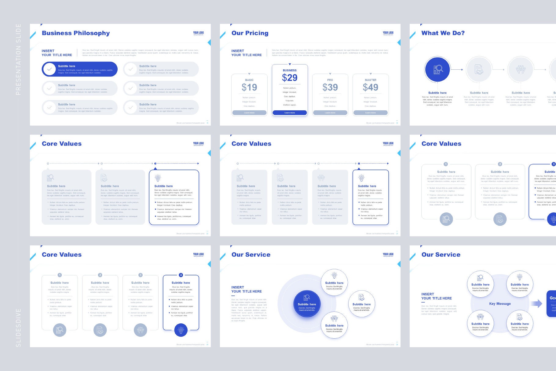 Multipurpose Powerpoint Template V01 - Etsy