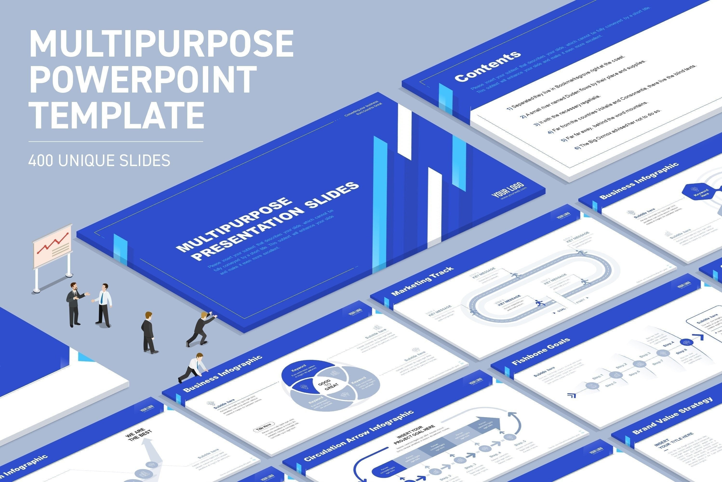 Multipurpose Powerpoint Template V01 - Etsy