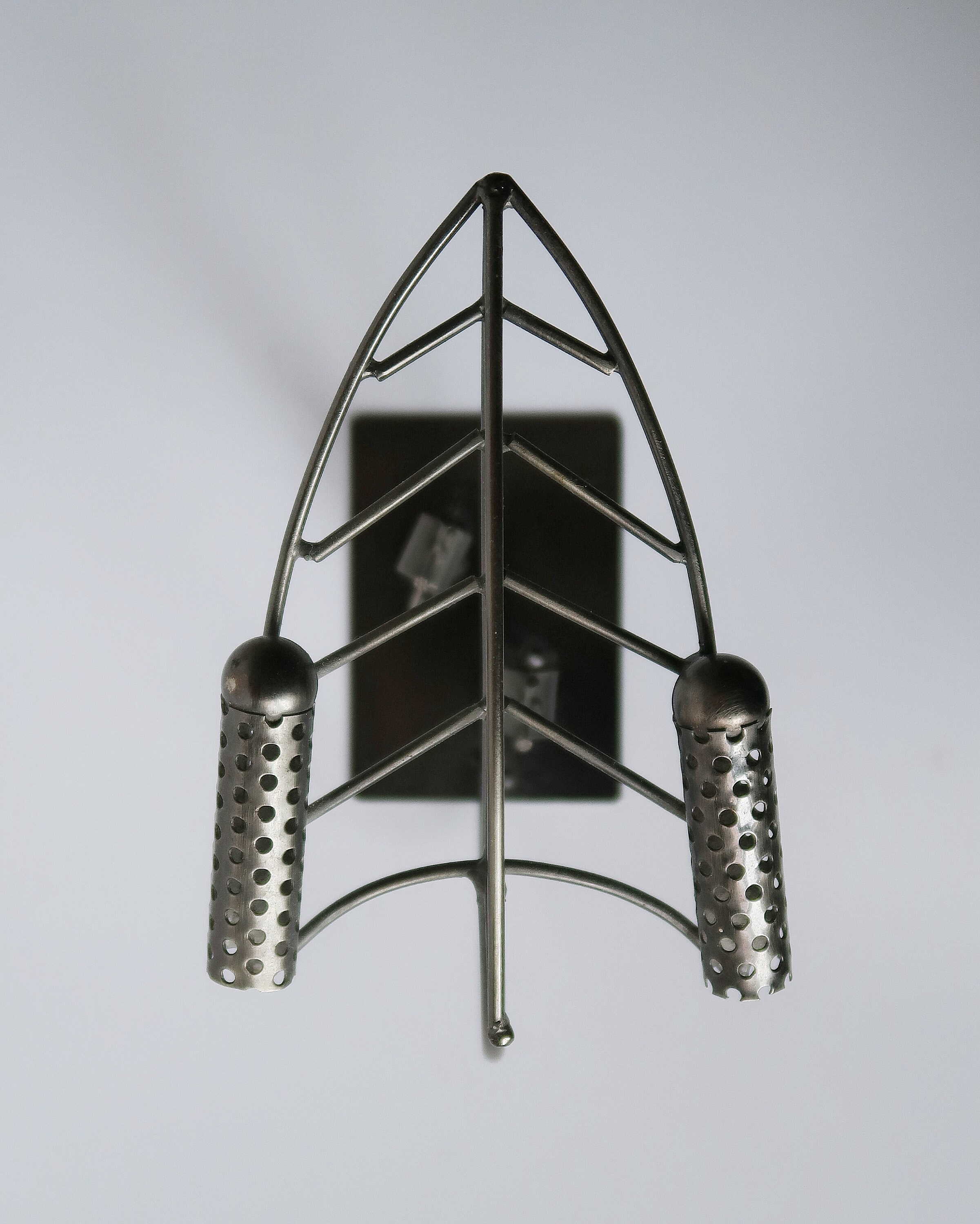 Starship Spaceship Rocket and 2 Astronauts Vintage Metal Figurine ...