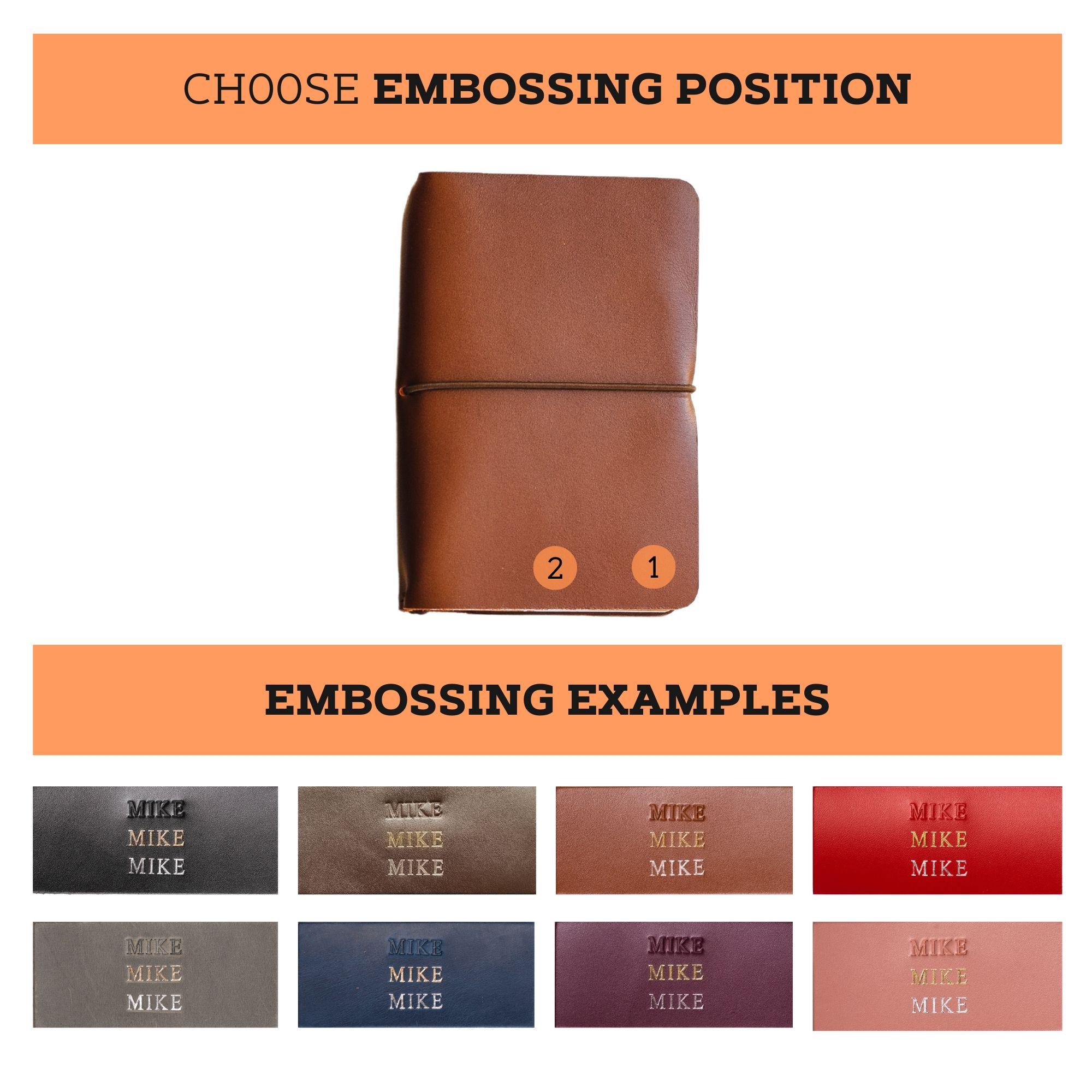 Personalized Refillable Notebook Cover A5 A6, Traveler Planner Cover ...