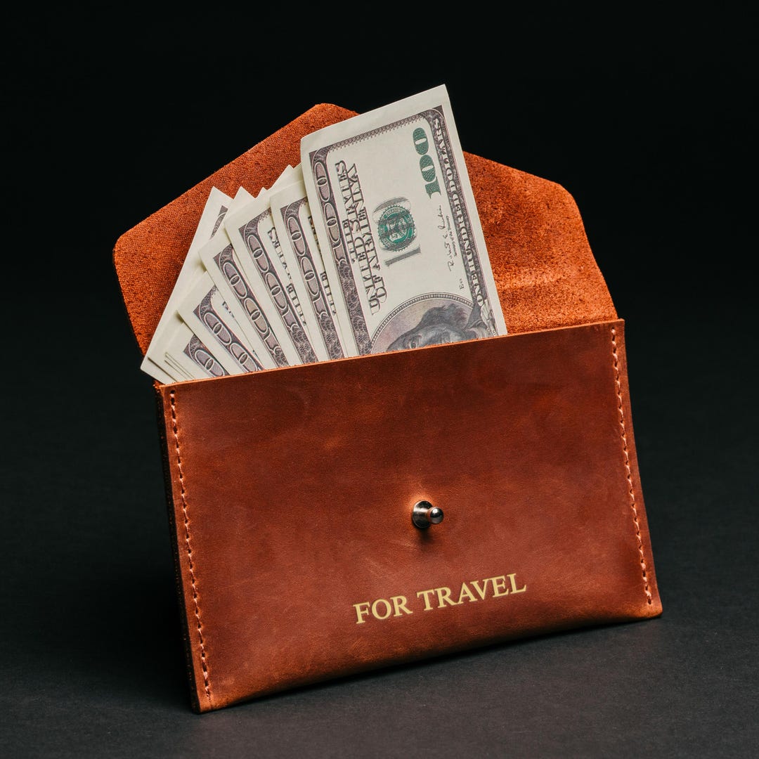Custom Cash Pouch, Cash Envelope Wallet, Personalized Money Holder ...
