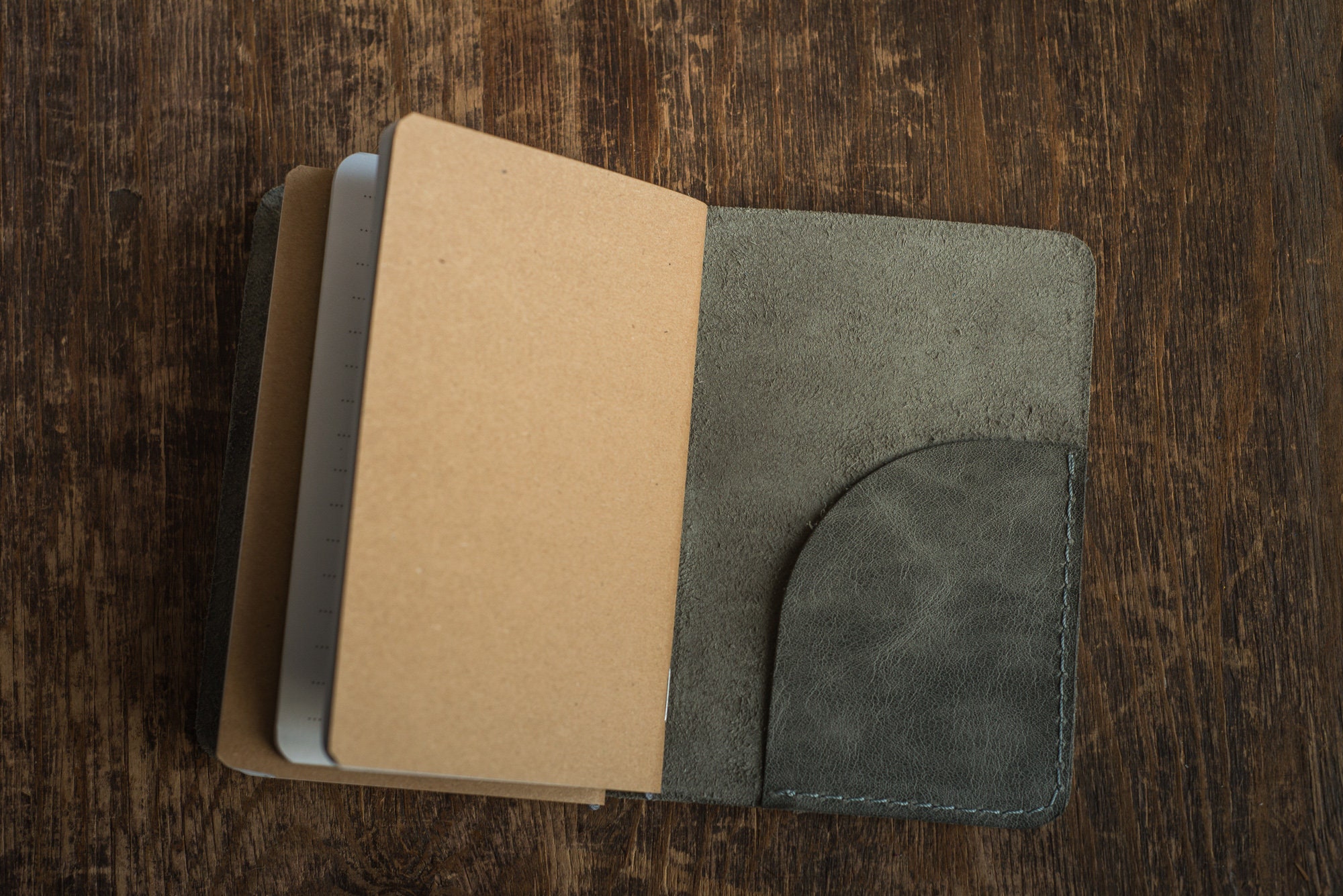 Personalized leather notebook travel journal A6 lined | Etsy