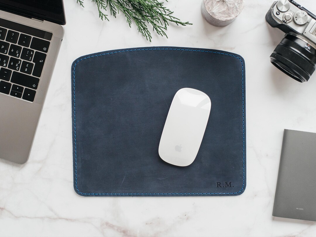 Personalized Leather Mousepad, MacBook Desk Accessories, Custom ...