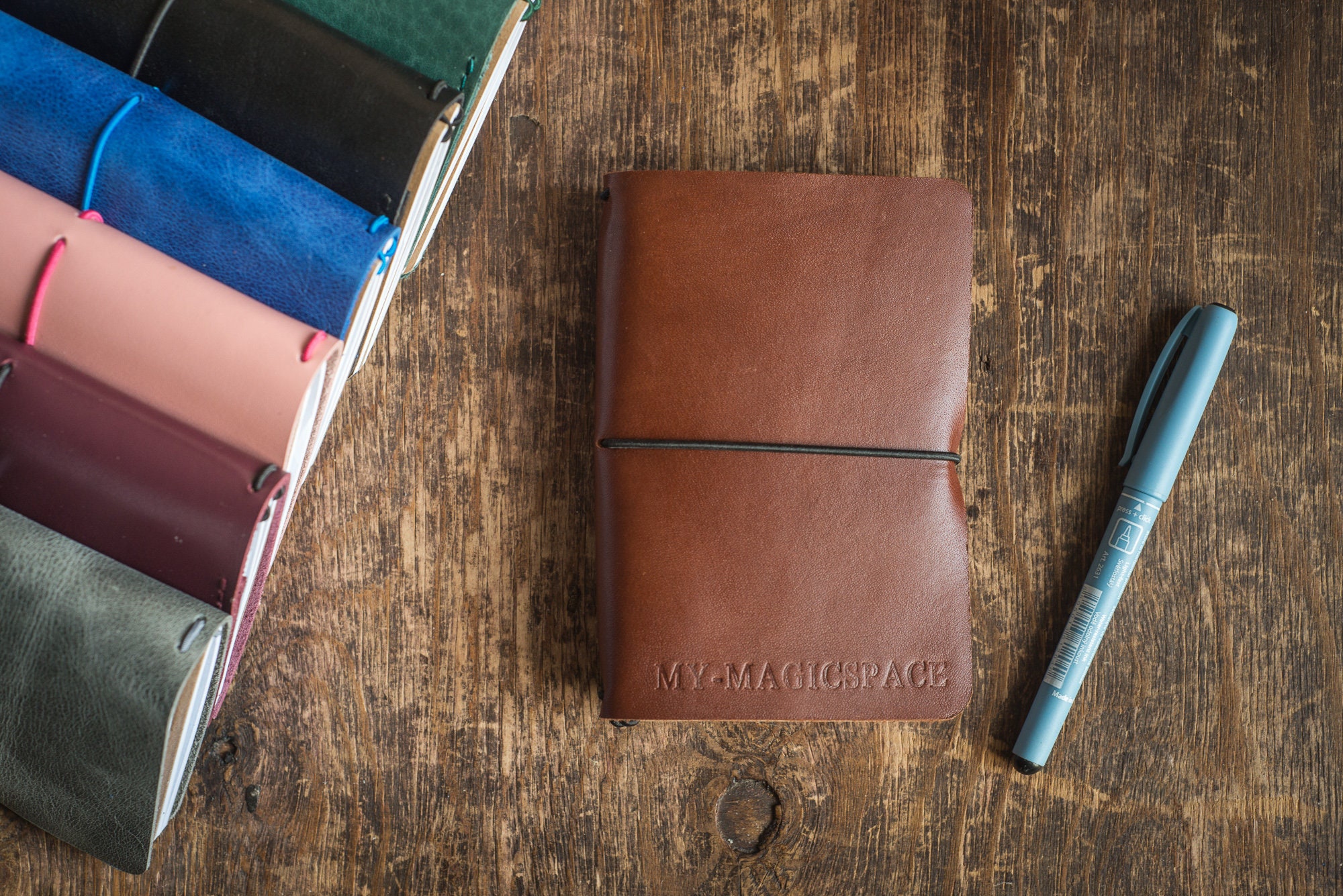 Personalized Leather Notebook Travel Journal A6 Lined | Etsy