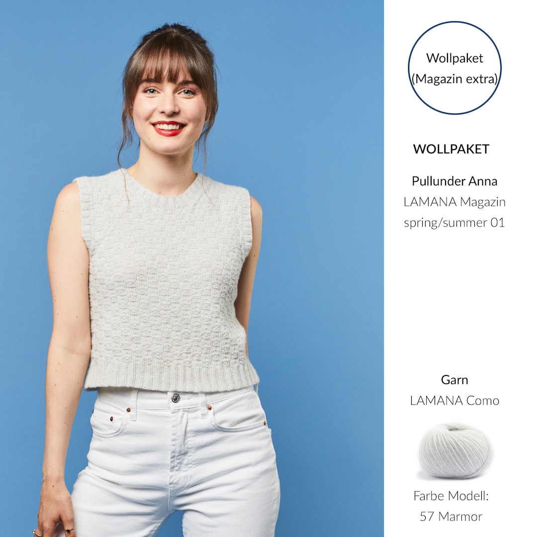 Wool Package for the Anna Sweater Vest From the Lamana Magazine Spring ...