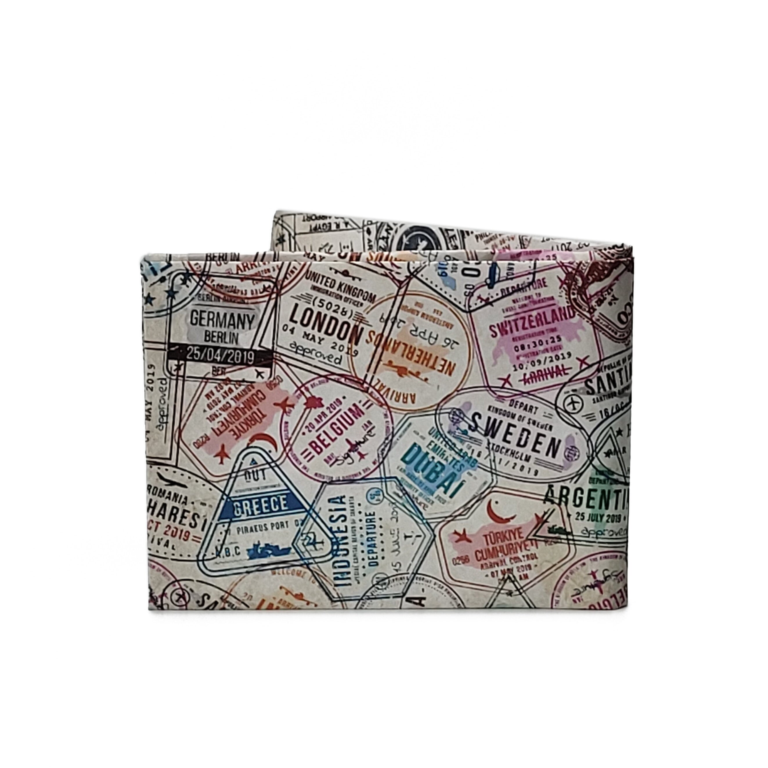 Slim Wallet Passport Stamps Paper Wallet Cool Wallet - Etsy