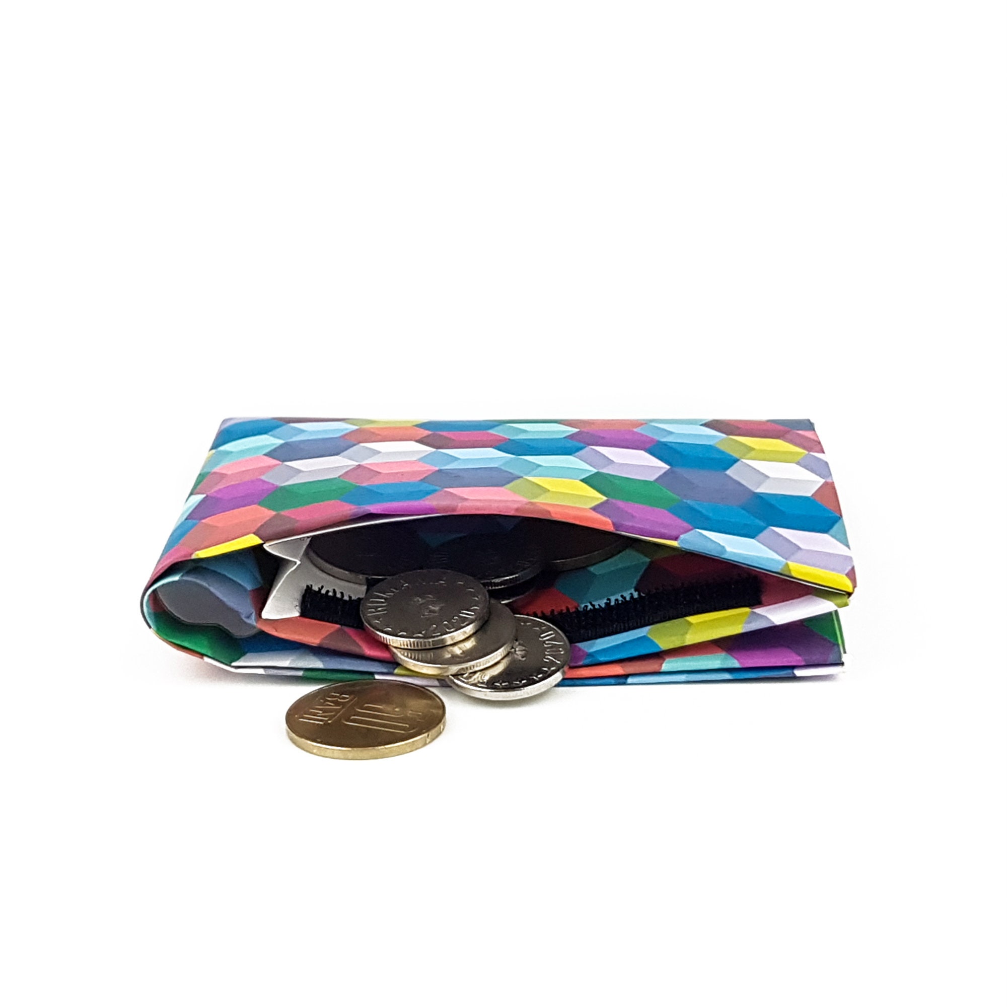 Paper Wallet Slim Wallet Colorful Cubes Wallet Women Gift - Etsy UK