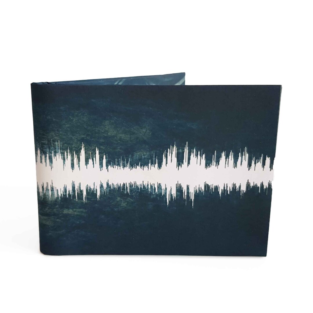 Paper Wallet, Slim Wallet, Sound Wave, Wallet Women, Gift for Her, Gift ...