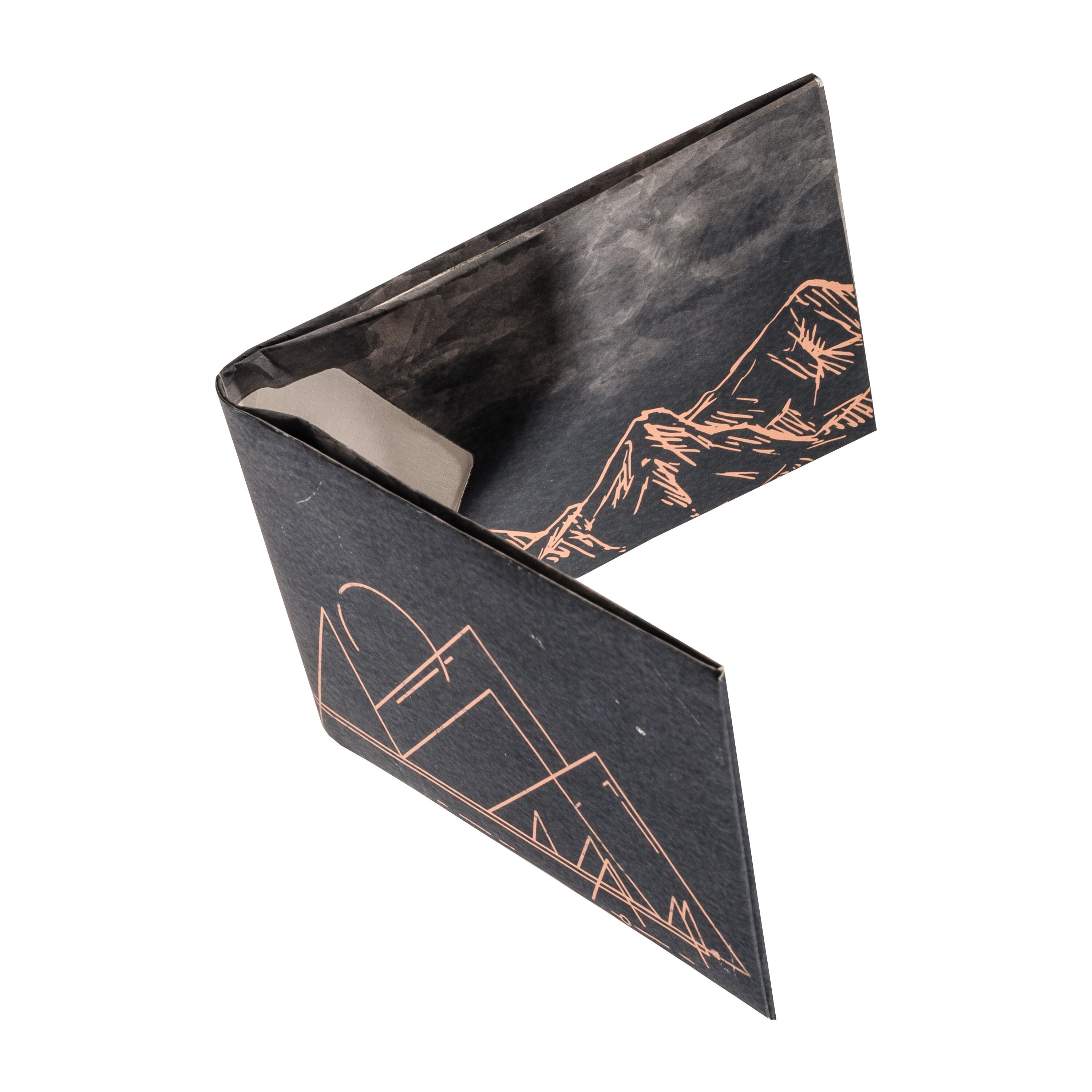 Paper Wallet Abstract Mountains Artwork Slim Wallet Gift for - Etsy