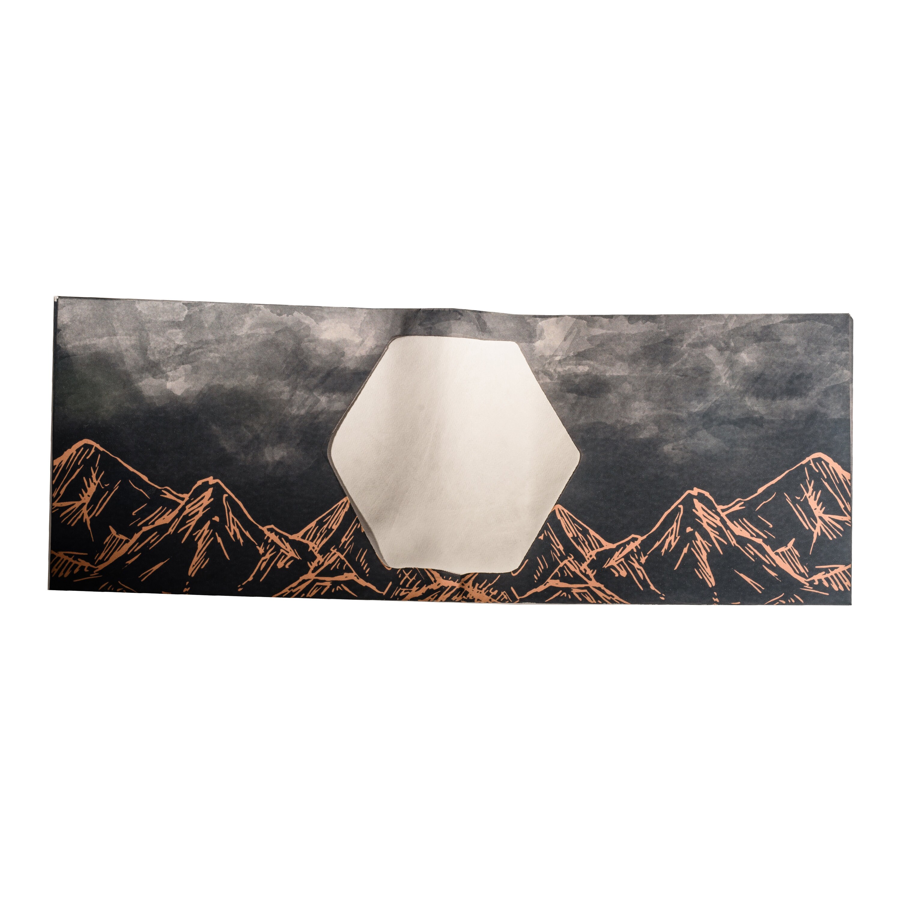 Paper Wallet Abstract Mountains Artwork, Slim Wallet, Gift for Her ...