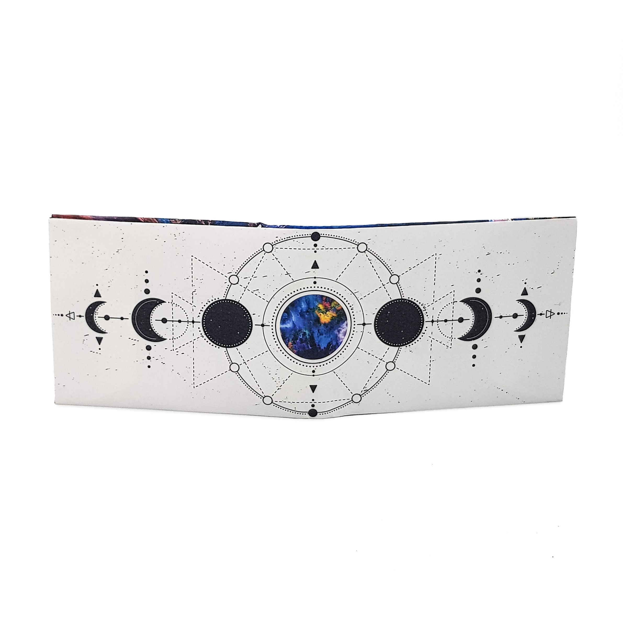 Phases Moon Slim Wallet | Moon Bohemian Wallet | Gift for Moon Lover ...