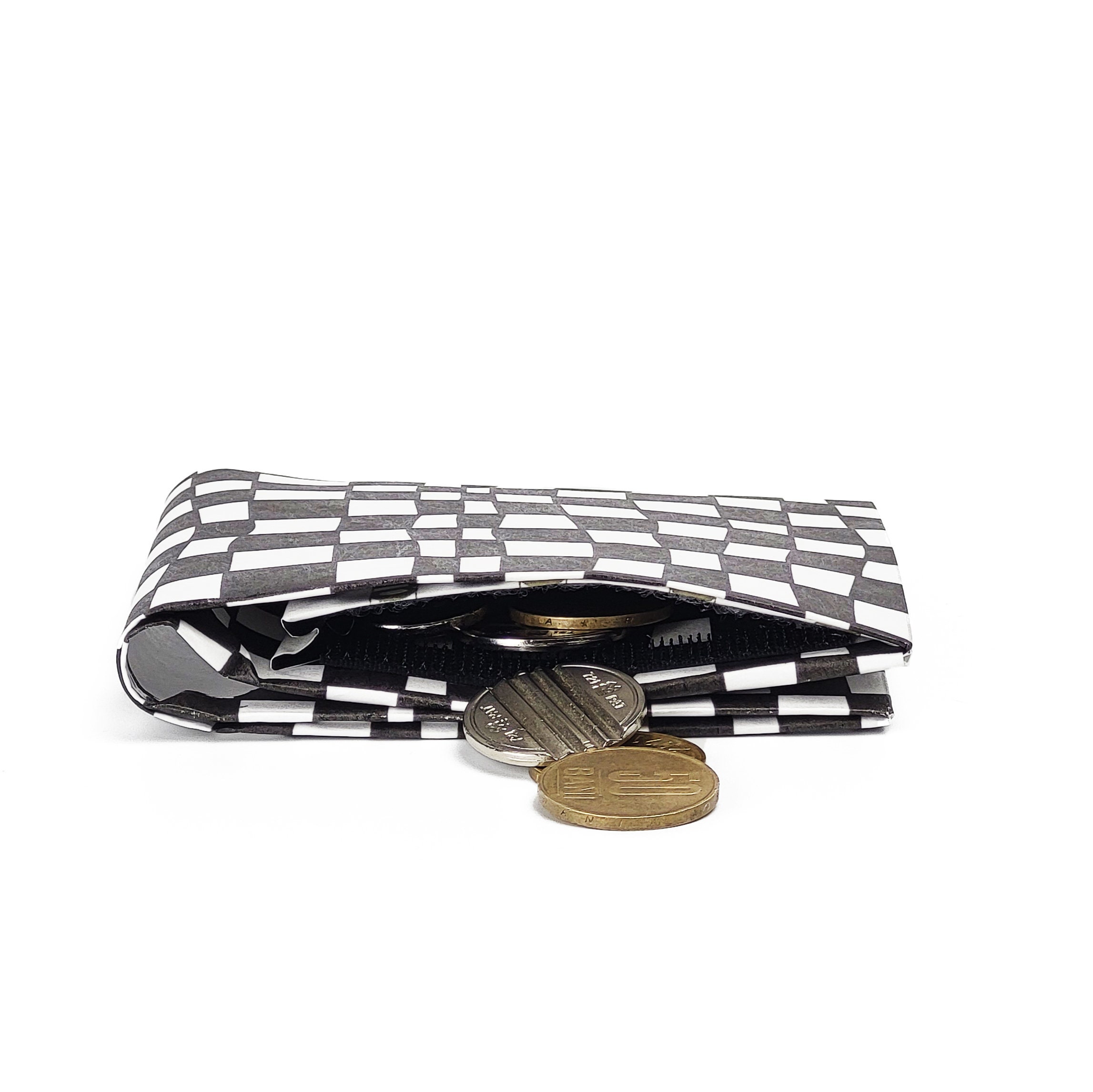 Slim Wallet Black Squares Illusion | Paper Wallet | Cool Wallet | Gift ...