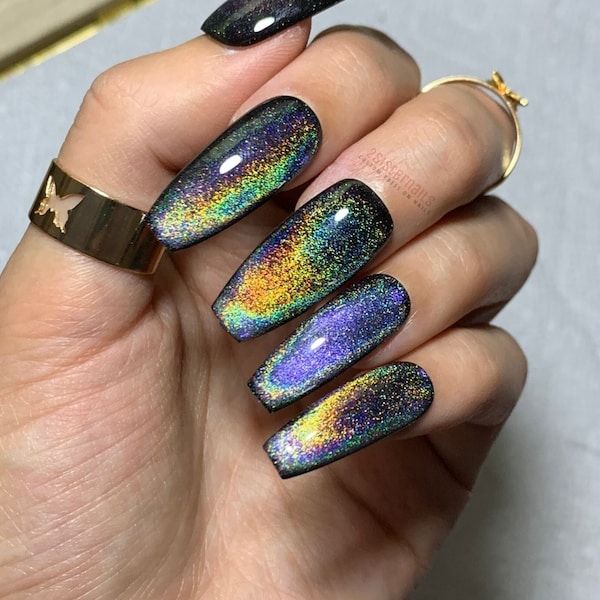 Press on Coffin Nails - Etsy