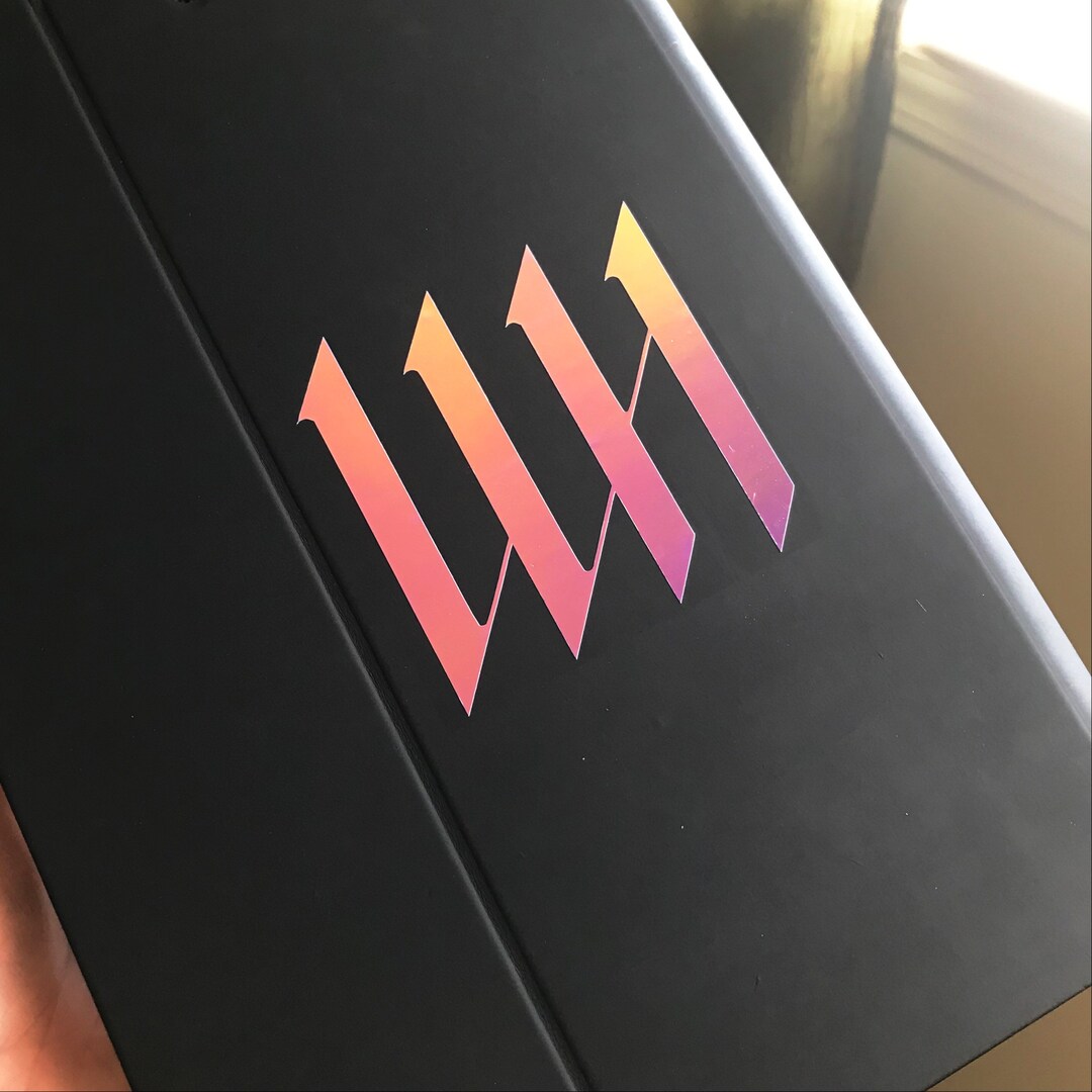 Wonho Logo Vinyl Decal - Blue Holographic - Etsy