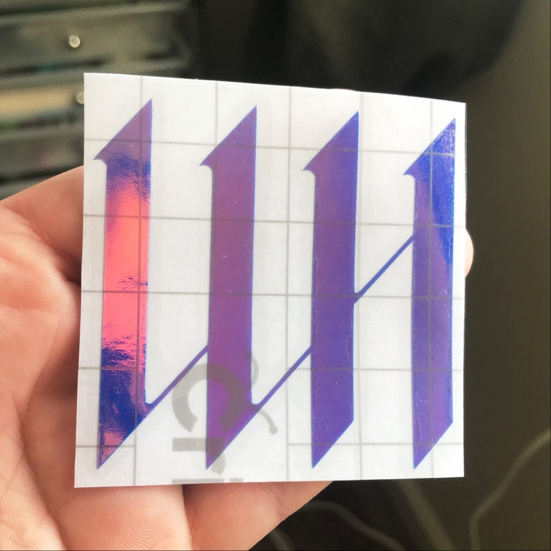 Wonho Logo Vinyl Decal - Blue Holographic - Etsy