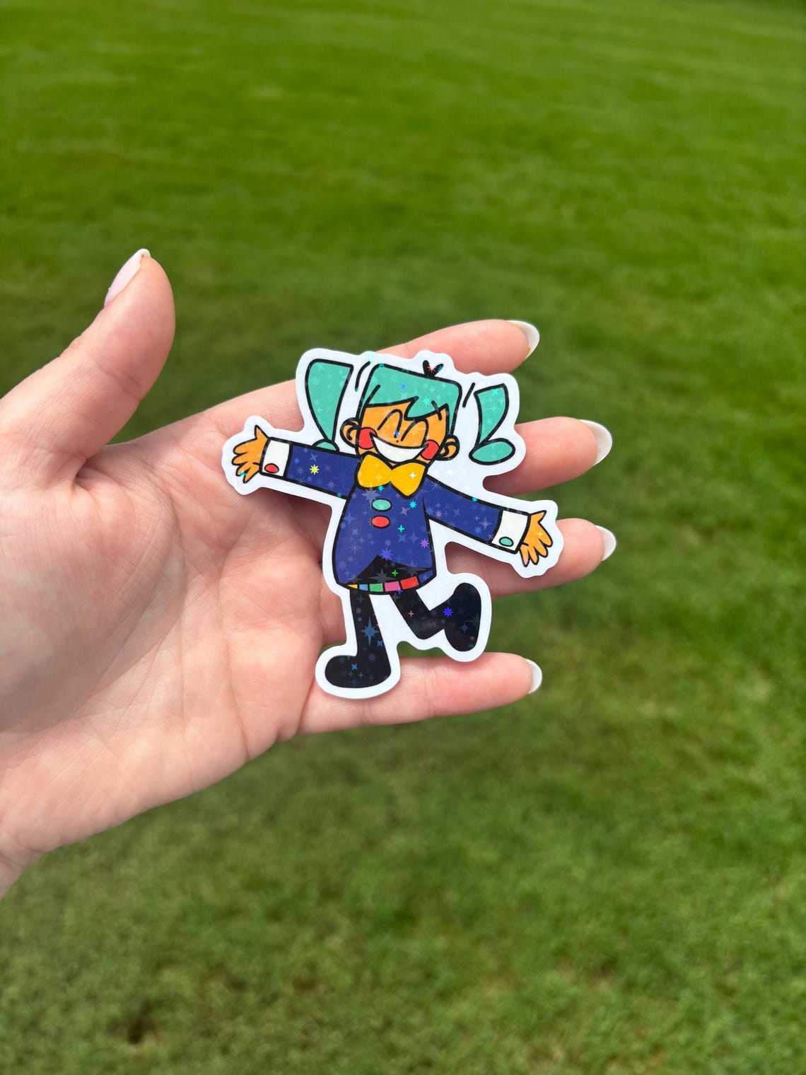 Holographic Static Miku Sticker - Etsy