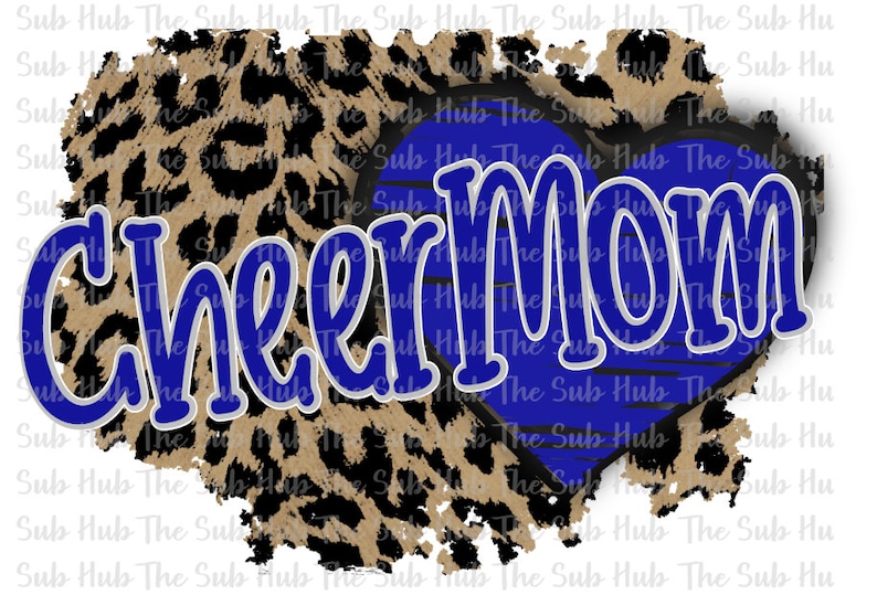 Cheer Mom | Sublimation Design | PNG File | Digital Download | Leopard ...