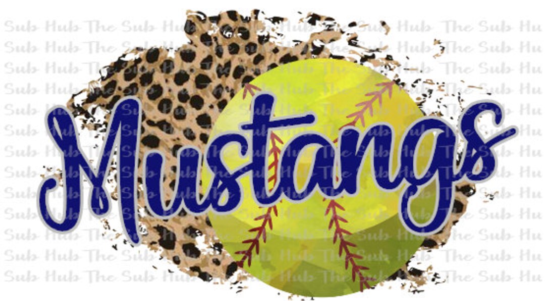 Mustangs Softball | Sublimation Design | PNG File | Digital Download ...