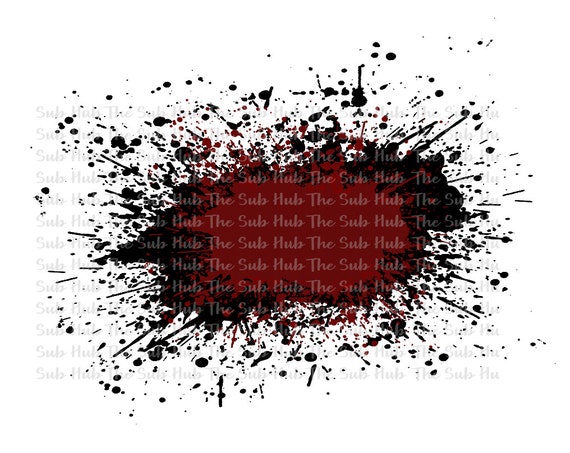 Splash Design Maroon and Black Background Splatter - Etsy