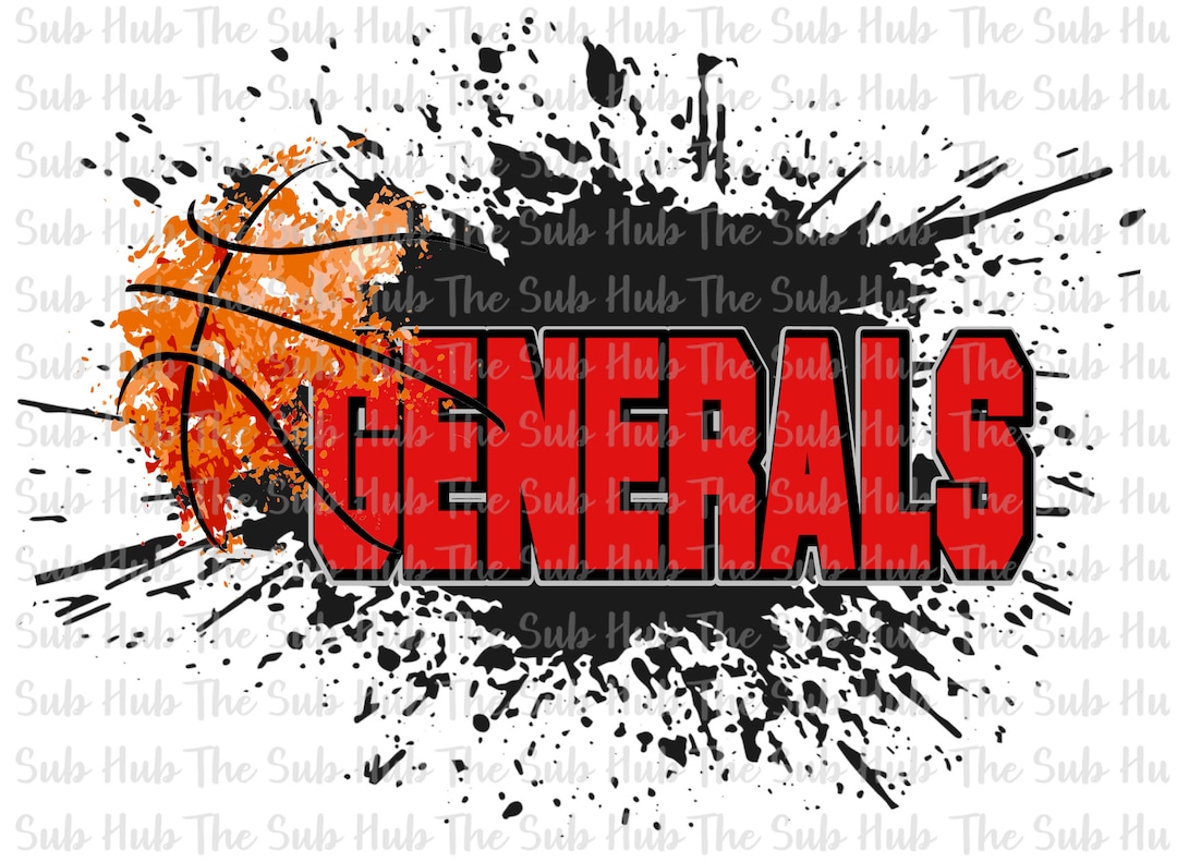 Generals Basketball Grunge | Sublimation Design | PNG File | Digital ...