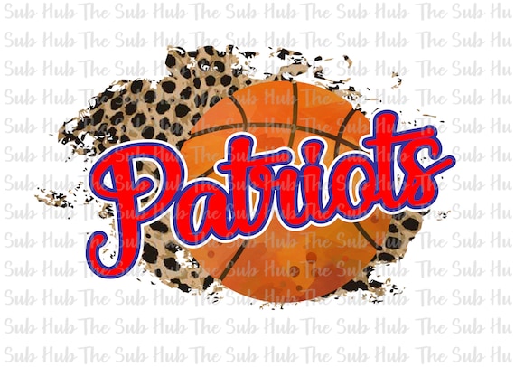 Patriots Basketball Sublimation Design PNG File Digital | Etsy