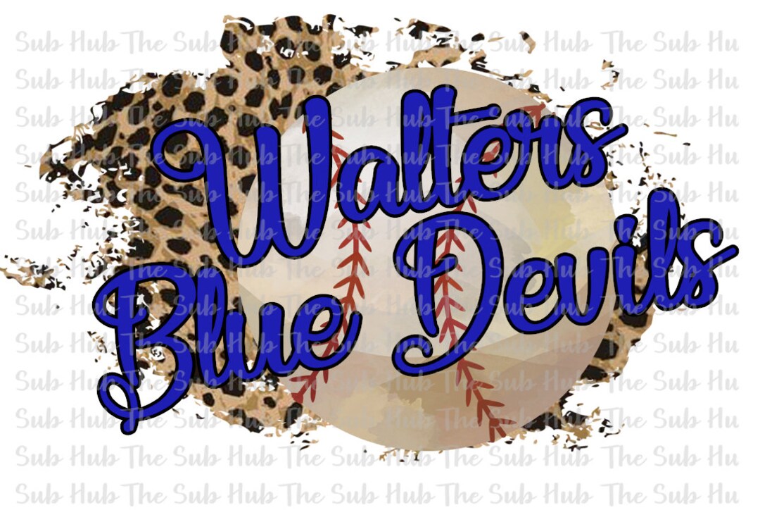 Walters Blue Devils Baseball | Ready to Press | Sublimation Transfer ...
