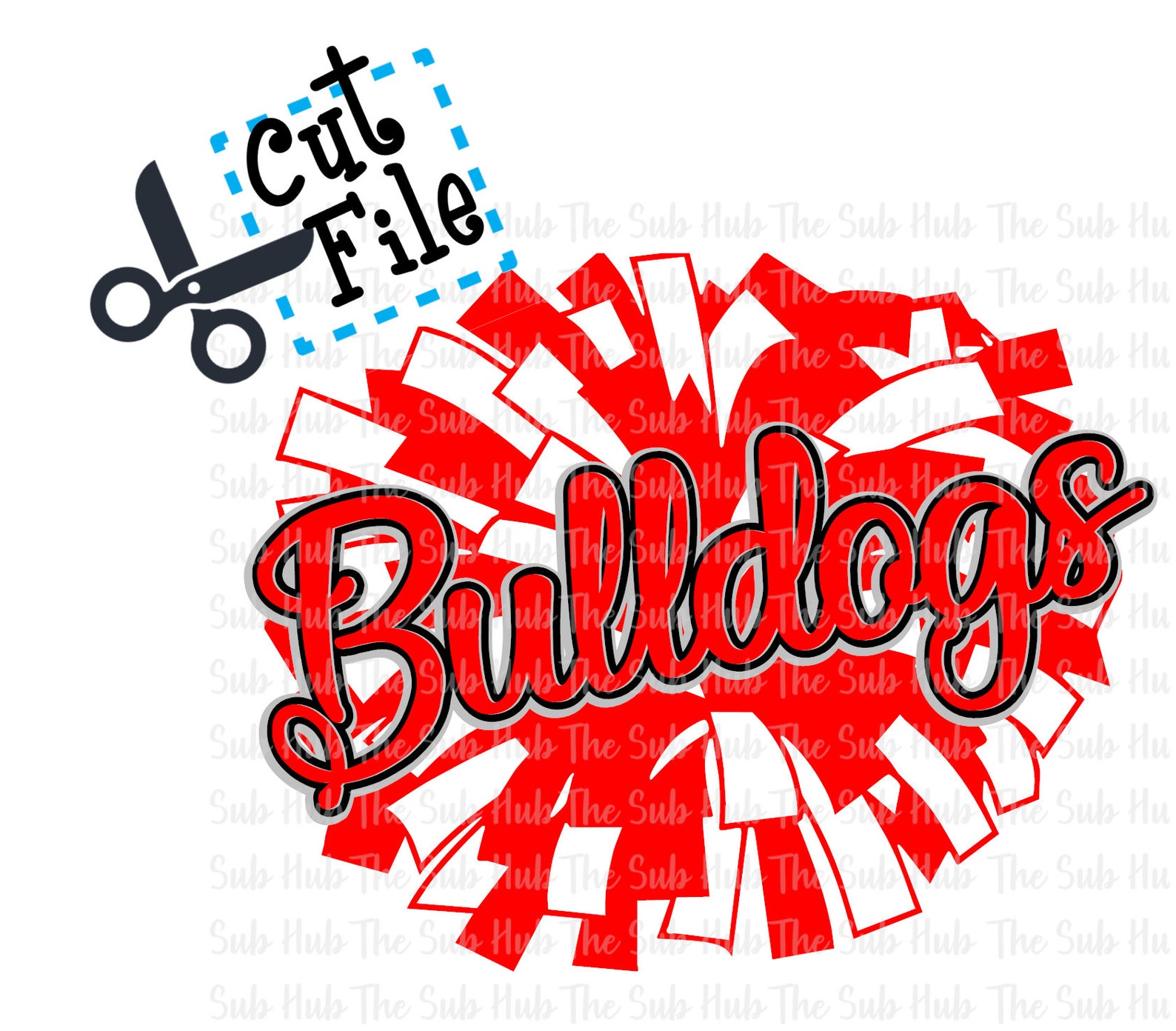 Bulldogs Cheer SVG Cricut silhouette EPS DXF Png - Etsy