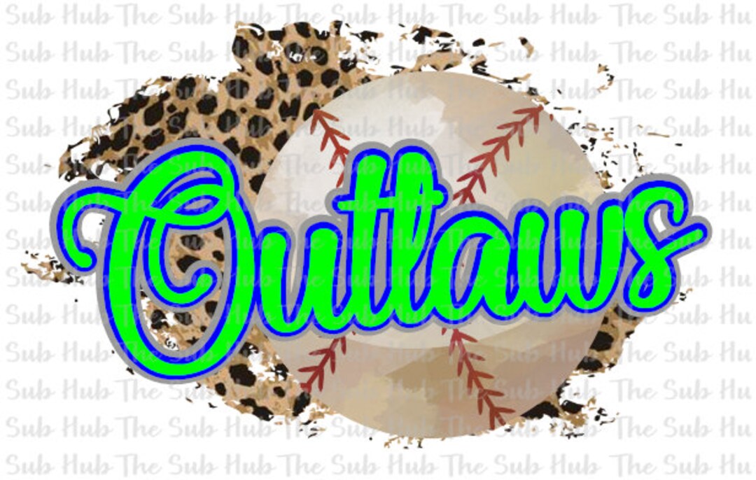 Outlaws Baseball | Sublimation Design | PNG File | Digital Download ...