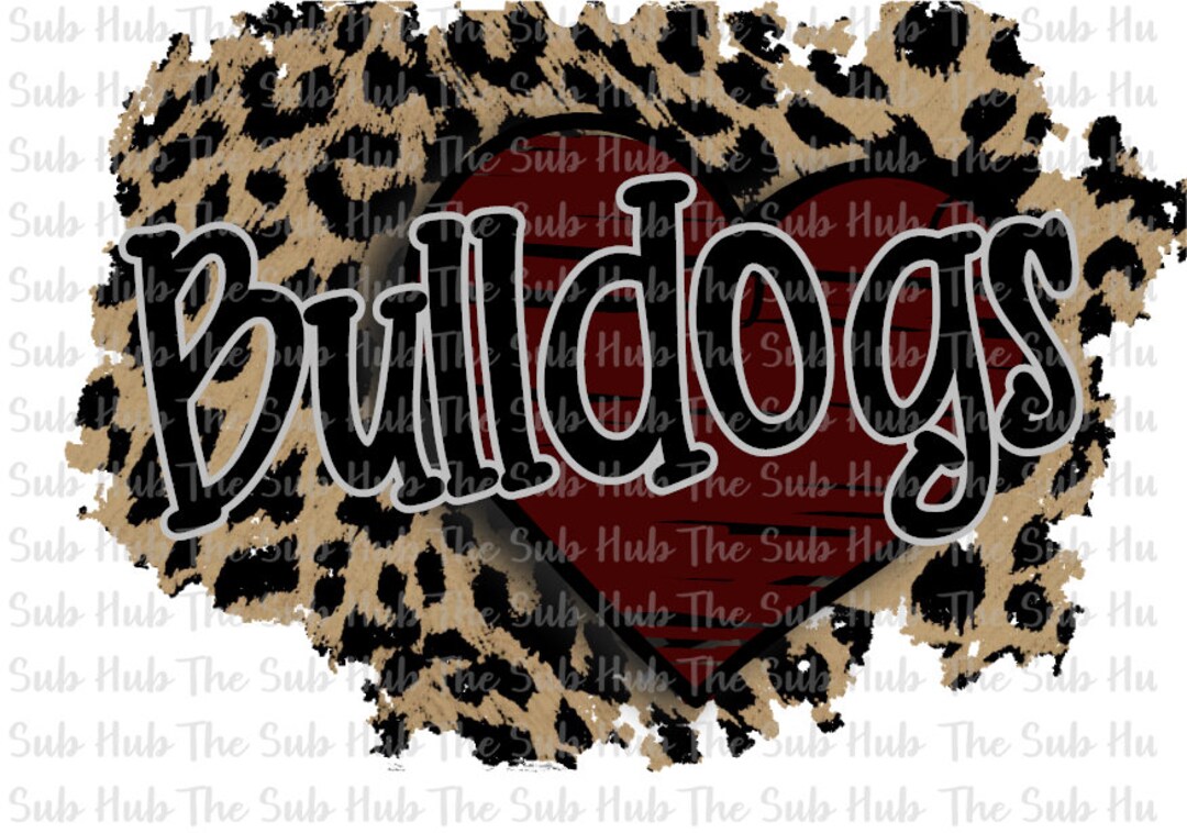 Bulldogs Heart | Sublimation Design | PNG File | Digital Download ...