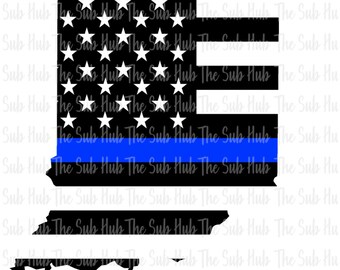Indiana Thin Blue Line - Etsy