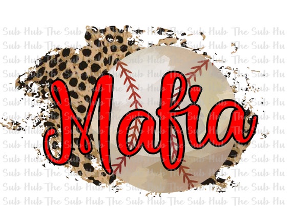 Mafia Baseball Sublimation Design PNG File Digital - Etsy