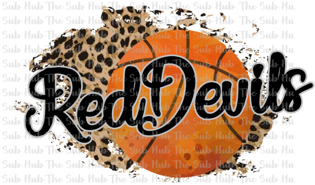 Red Devils Basketball Royal | Ready to Press | Sublimation Transfer ...