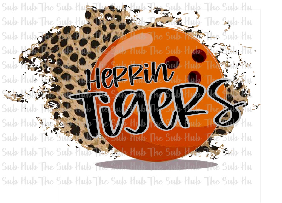 Herrin Tigers Bowling Team | Sublimation Design | PNG File | Digital ...